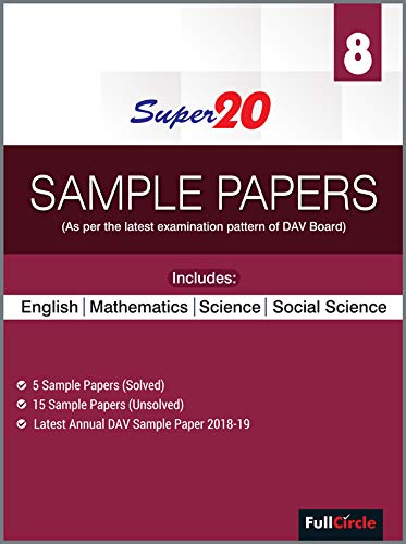 Super 20 Sample Papers Class 8: Team of Experience Authors ...