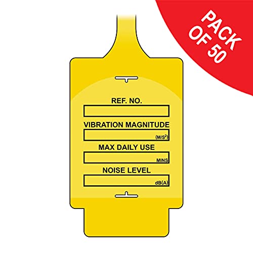 ‘AssetTag Flex Vibration Control’ Tag, Yellow (Pack of 50) – BigaMart