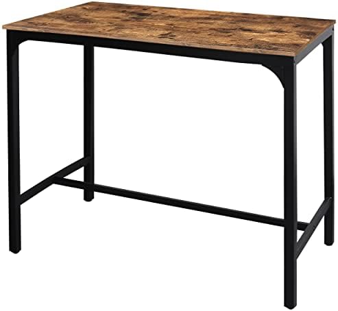 Amazon.com: Bar Table 47" High Top, Bar Height Pub Table Sofa Console ...