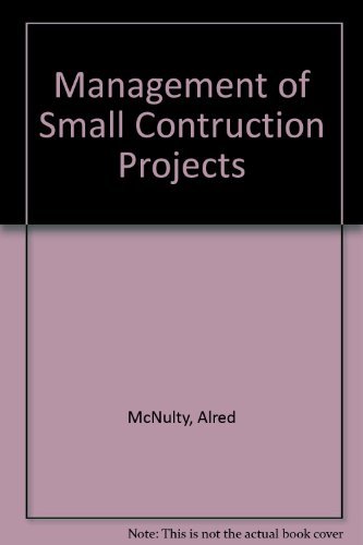Management of Small Contruction Projects : Amazon.in: Books