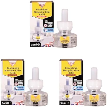 Zero In Knockdown Plug-In Mosquito Killer Refill – 30 ml for Plug-In ...