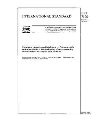 ISO 7120:1987, Petroleum products and lubricants - Petroleum oils and ...
