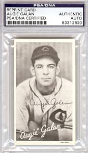 Augie Galan Autographed Signed TCMA Reprint Card #83312620 - PSA/DNA ...