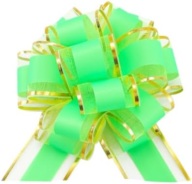 Amazon.com: 12 Pieces Pull Bow Mixed Color Large 6 Inch Fluorescent ...