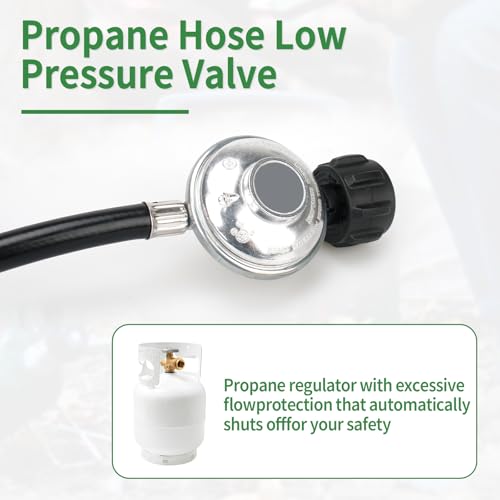 Propane Hose with QCC1 Low Pressure Propane Regulator, with 3.5 FT ...