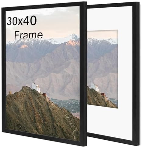 RUN HELIX Frame 30 x 40 cm (11.8x15.75inch), Wooden 30x40 Picture ...