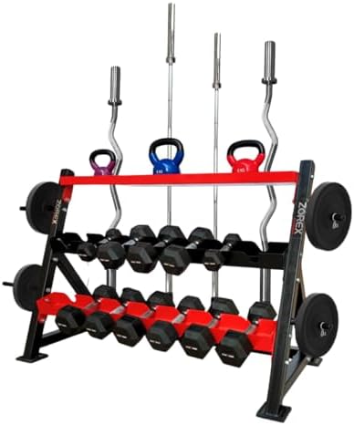 Zorex Fitness ZF-115A dumble stand for home 3 in 1 (3-Tier ...
