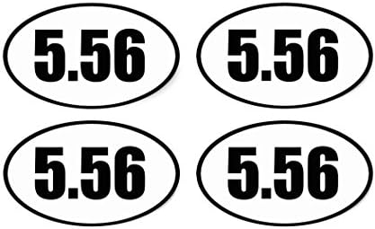 Amazon.com - Rogue River Tactical 4X 5.56 Decal Sticker Oval Euro Vinyl ...