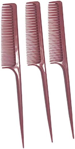 Amazon.com : Leinuosen 3 Pack Tail Comb Carbon Fiber Rat Tail Comb Set ...