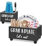 Amazon.com - MEMOORIAL Kitchen Utensil Holder, Kitchen Countertop Plate ...