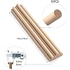 Amazon.com: Wooden Dowel Rods Wood Dowels for Crafts, 10 PCS 5/8 x 15 ...