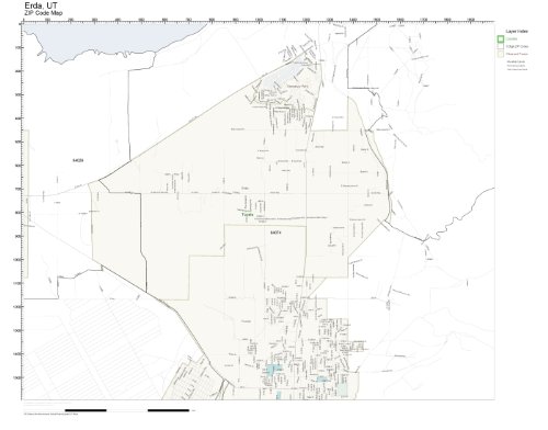 ZIP Code Wall Map of Erda, UT ZIP Code Map Not Laminated: Amazon.com ...