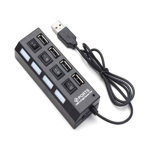 Zoreo Portable Mini USB Expander 4 Port USB 2.0 Hub Splitter High-Speed ...