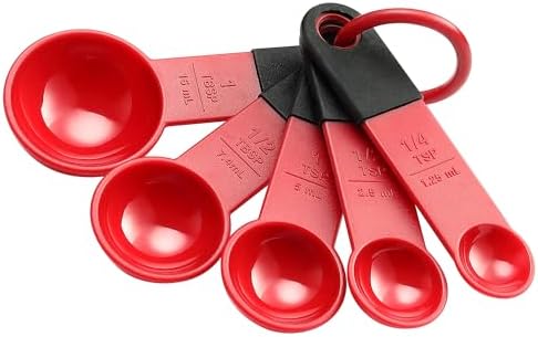 Amazon.com: 20 Pieces Plastic Colorful Measuring Cup Spoons for Kitchen ...