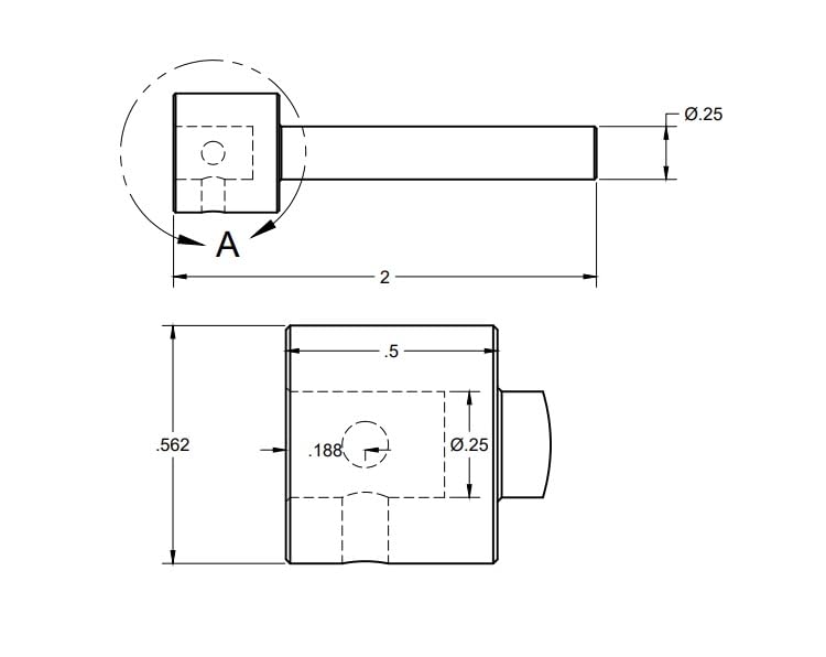 Snapklik.com : RAD-Pot-Shaft-EXT-.25IN 1/4" Long, 2 Each Alloy Steel ...