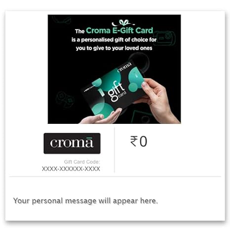 Croma | Flat 2% OFF | E-Gift Card | Instant delivery | Valid for Online ...