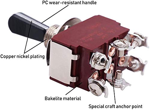 Snapklik.com : Twidec/Heavy Duty Rocker Toggle Switch 16A 250V DPDT 3 ...