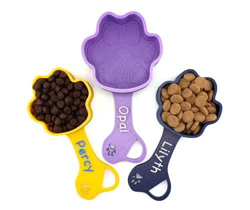 Amazon.com: Personalized Dog Food Scoop Custom Scooper Pet Kibble Scoop ...