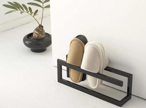 Amazon.com: Dekozem Decorative Iron Slippers Organizer, Metal Shoe Rack ...