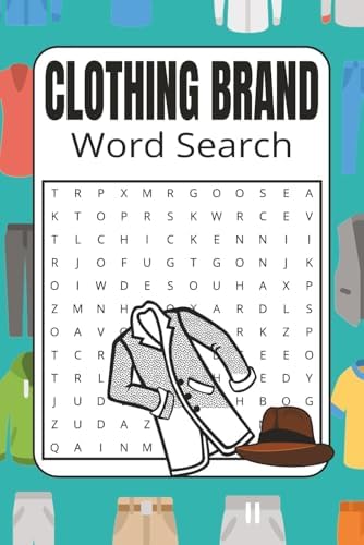 Clothing Brand Word Search: Puzzles with easy to read print about ...