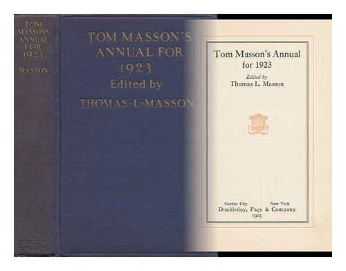 Tom Masson's Annual for 1923-: Masson, Thomas Lansing (1866-) Ed ...