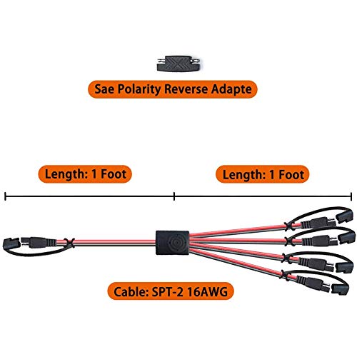 Snapklik.com : POWISER SAE 1 To 4 Extension Cable Quick Disconnect ...