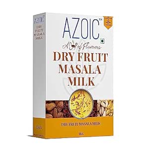 Azoic Instant Dry Fruits Masala Milk Premix Premium & Organic Taste ...