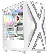 Amazon.com: RUIX OV403 ATX Mid-Tower PC Case, Pre-Installed 4 x 120mm ...