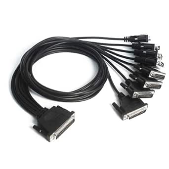 Amazon.com: Moxa CBL-M78M25x8-100 DB78 Male to 8-Port DB25 Male ...