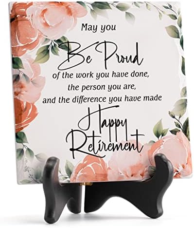 Amazon.com: Happy Retirement Wooden Plaque, Retirement Sign for Men ...