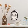 Amazon.com: NIKKY HOME Small Retro Black Wall Clock, Silent Battery ...