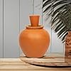 Village Decor Handmade earthen Natural Clay Drinking Water Pot (Pot ...