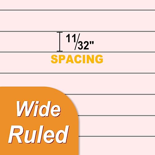 Snapklik.com : Colored Filler Paper, 8 X 10-1/2 Inch Wide Ruled Paper ...