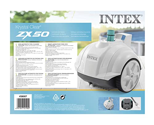 Intex 28007 ZX50 Cleaner-28007 Auto Pool Cleaner, White ...