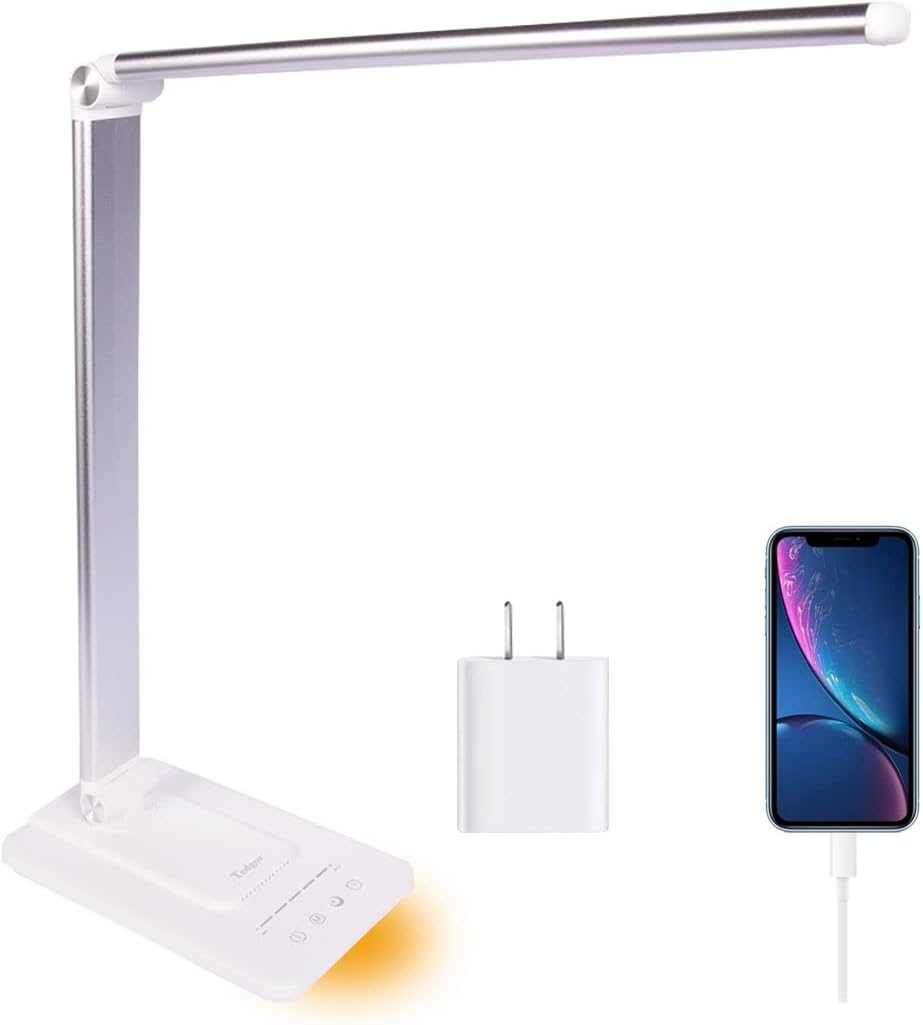 Amazon Basics Flexible LED Desk Lamp, 3 Lighting Modes with 5 ...