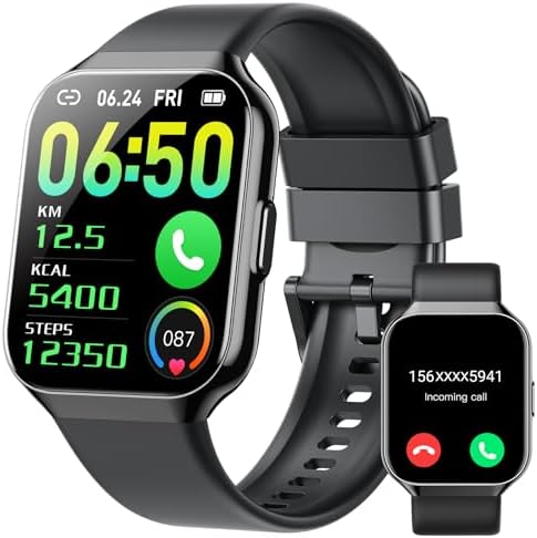 Hendari Smartwatch Herren Damen, 1,96 Zoll Touchscreen Smart Watch mit ...