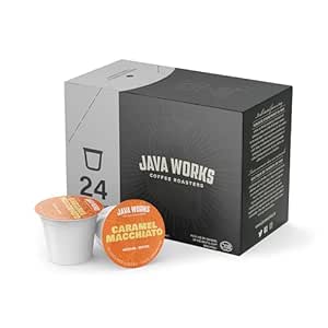 Amazon.com: Java Works Coffee - Caramel Macchiato Flavored Coffee ...