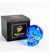 Amazon.com: HDCRYSTALGIFTS 3'' Crystal Human Skull Head Statues ...