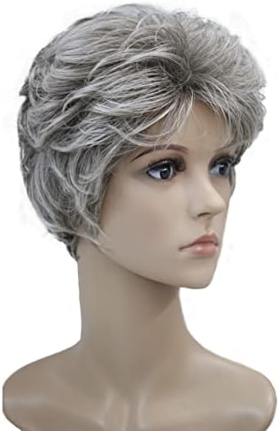 Amazon.com : Aimole Short Curly Wigs Women Wave Wig Synthetic Capless ...