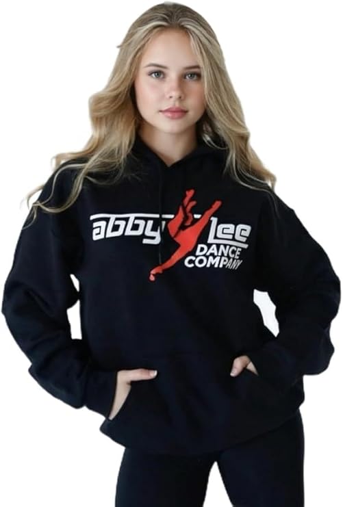 Amazon.com: ALDC WORLDWIDE - BLACK HOODIE WITH WHITE AND RED LOGO (US ...