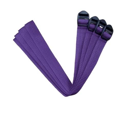 Amazon.com: Pack of 4 Heavy Duty PURPLE Gear/Utility Cinch Straps ...