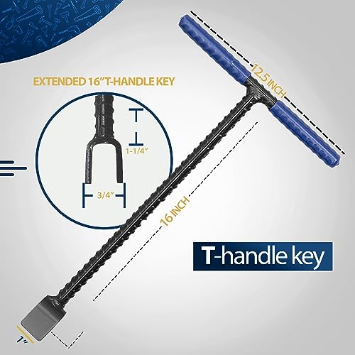 Snapklik.com : Mechands Water Meter Key 2Pcs Steel Water Shut Off Tool ...