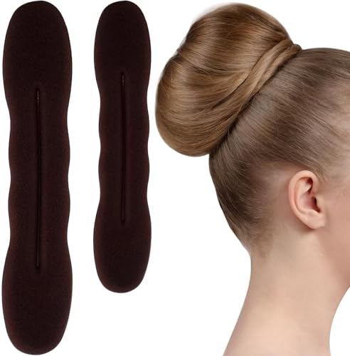 Amazon.com: DAZEBRA 2pcs Sponge Hair Bun Maker, Flexible Lazy Bun Updo ...
