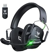 Amazon.com: WESEARY Wireless Gaming Headsets for PC, PS5, PS4, Switch ...