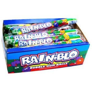 Amazon.com : Rain Blo Bubble Gum Balls, Pack of 24 Tubes with 10 ...