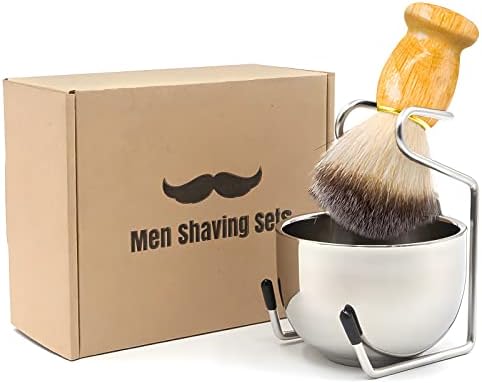 Herramientas de Rasurar 3 en 1, Espuma para Afeitar de Brochas, Brochas ...