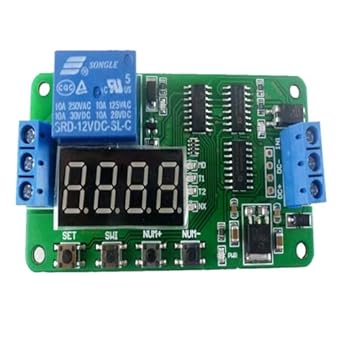 Eletechsup DC 5V 12V 24V Multifunction Delay Relay Time Switch Cycle ...
