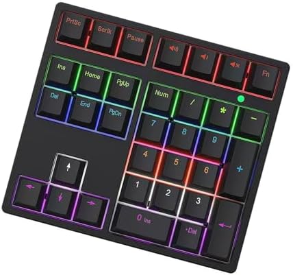 34-Key USB Numeric Keypad with Big Print Letters Portable Number Pad ...