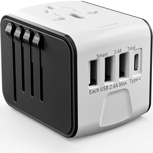 Amazon.com: Universal Travel Adapter, Worldwide Travel Power Adapter ...