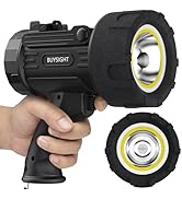 BUYSIGHT Rechargeable Spotlight Flashlight, 1000,000 lumens 600 Yards ...